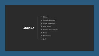 Lightweight static code analysis with semgrep | PPTX | Web Development | Internet