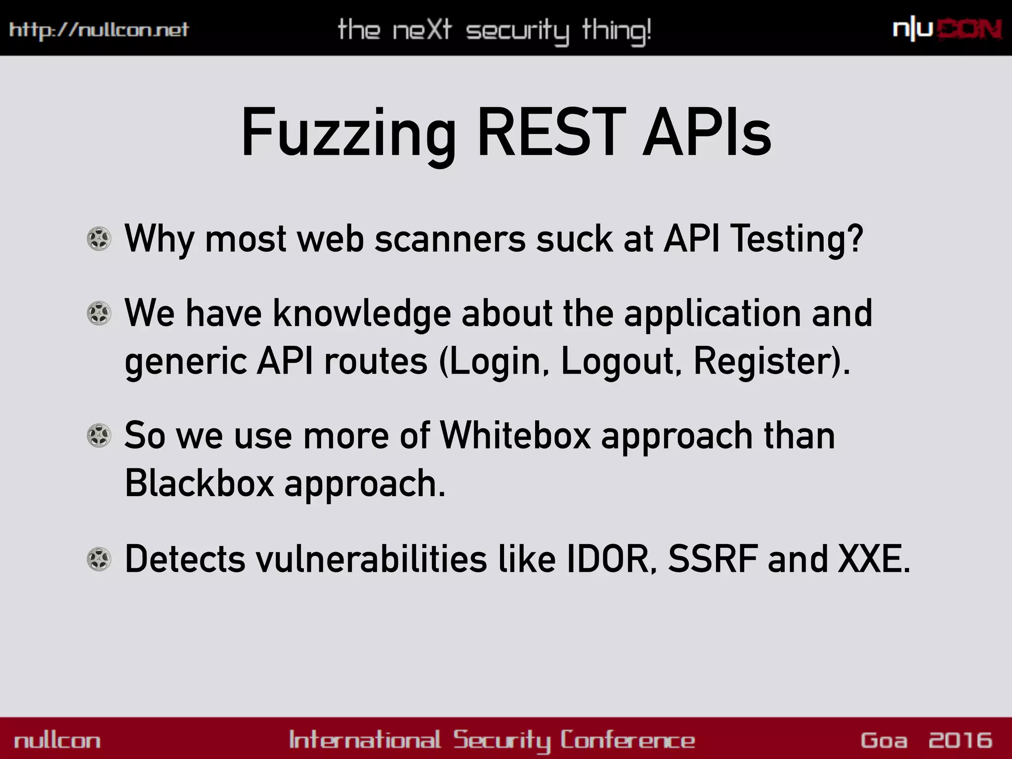 Nullcon Goa 2016 Automated Mobile Application Security Testing With Mobile Security Framework