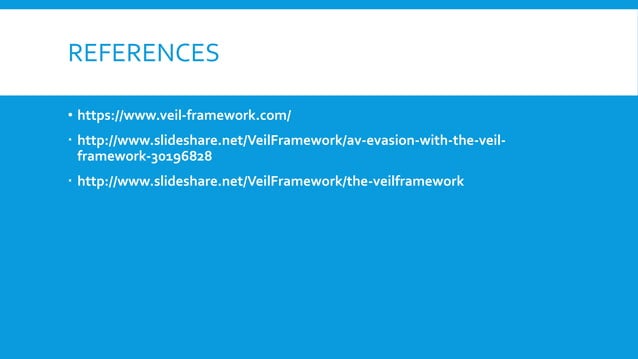 THE VEIL FRAMEWORK | PPT