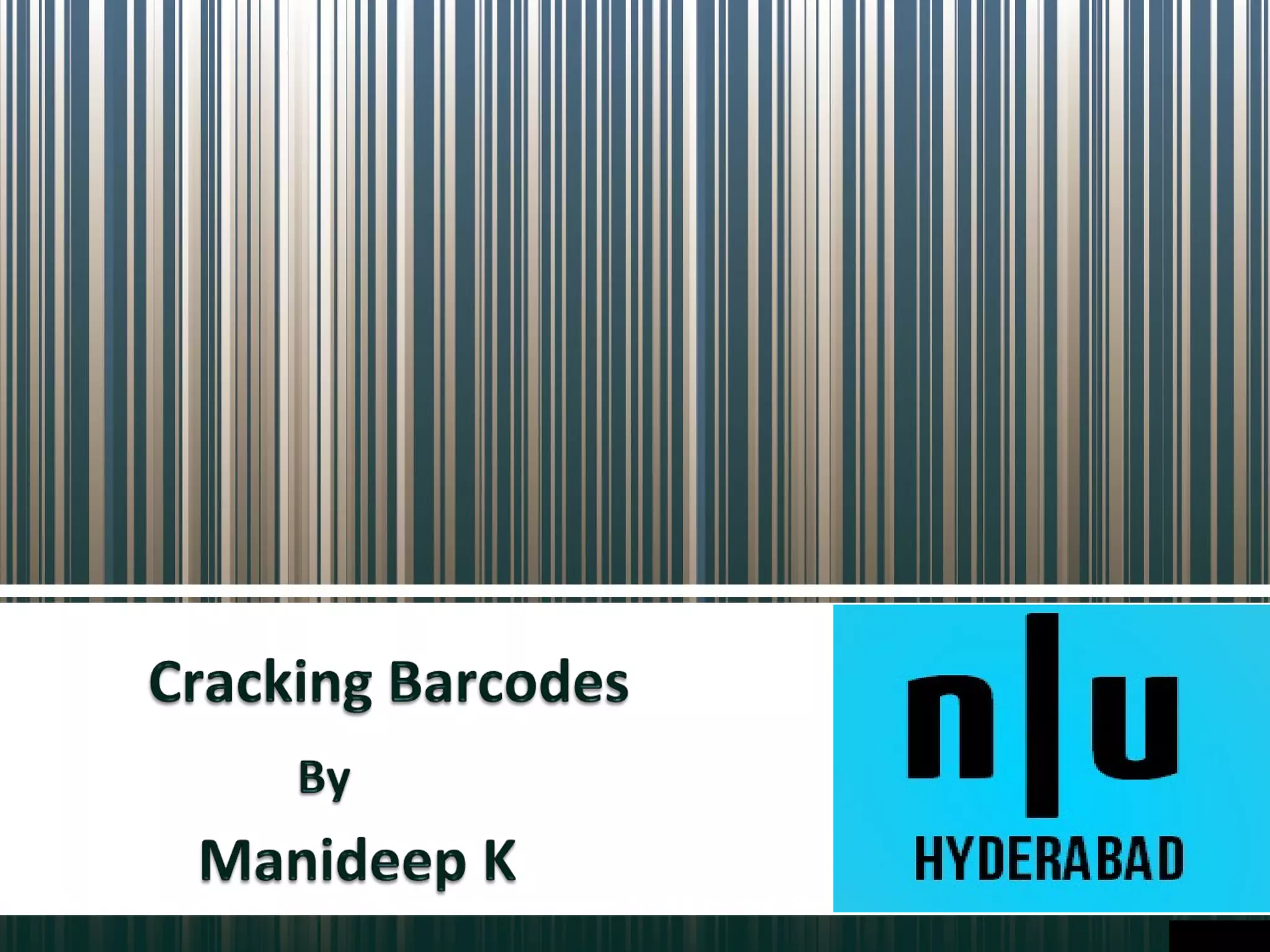 Dissecting and Cracking Barcodes - NULL HYD 2014 | PPT