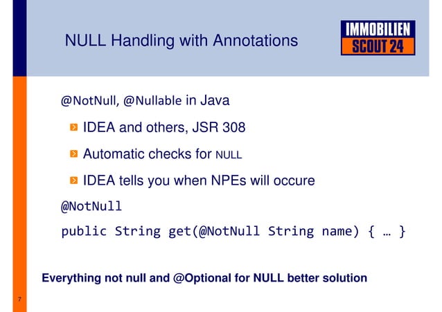 Better Strategies for Null Handling in Java | PPT