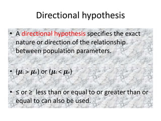 Null hypothesis | PPTX