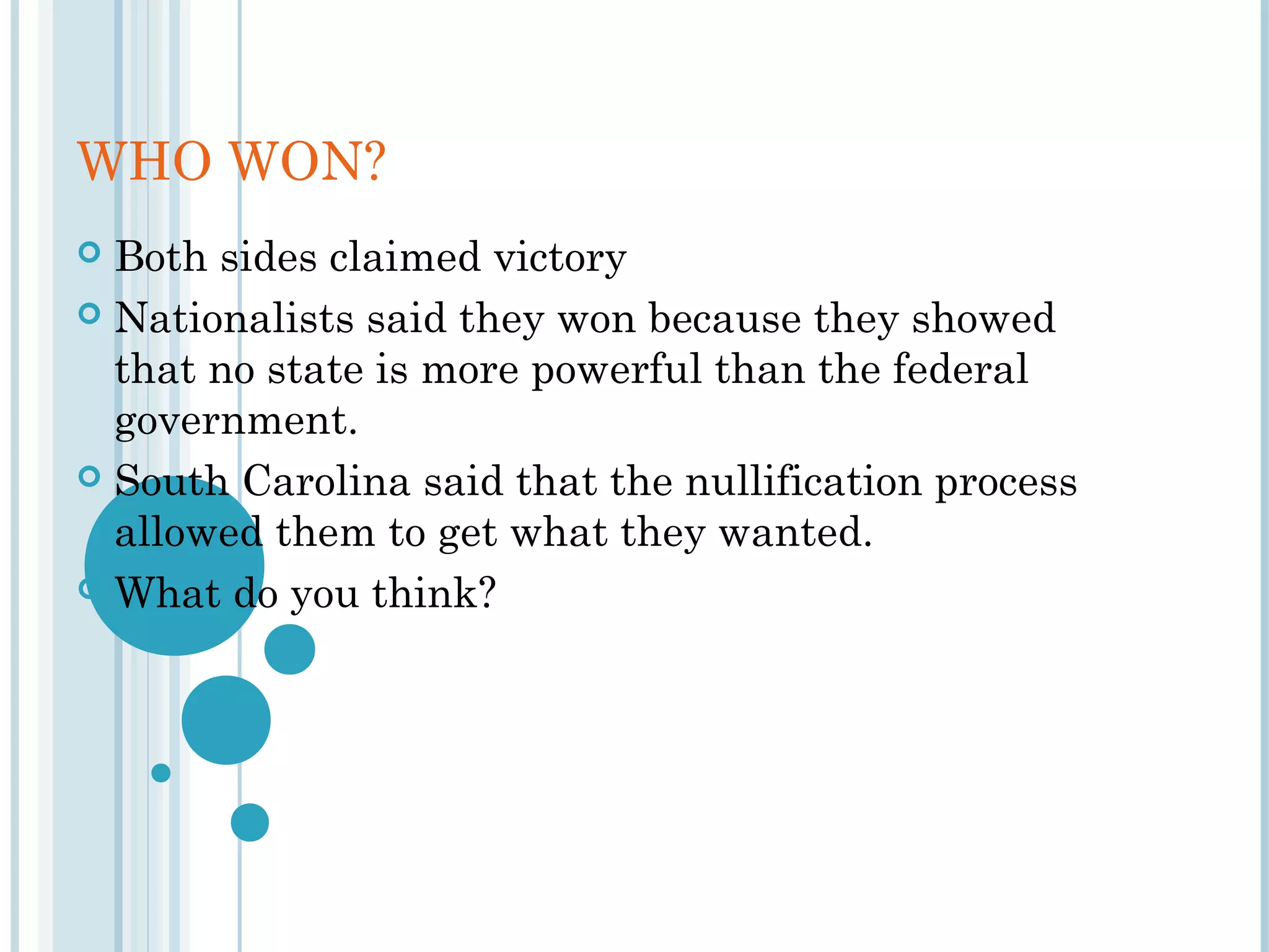 Nullification crisis | PPT