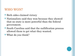 Nullification crisis | PPT