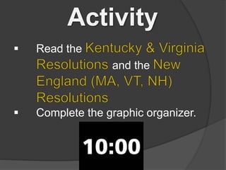 Nullification crisis ppt | PPTX | Political Issues & policy | Politics