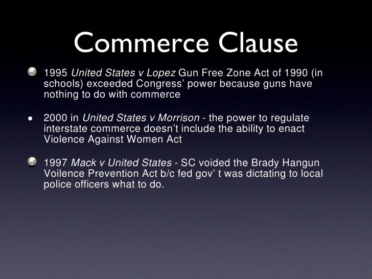 Nullification, N C L B, Commerce Clause