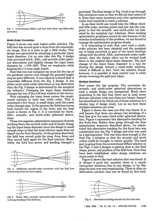 Null lens design techniques applied optics - 1992 | PDF