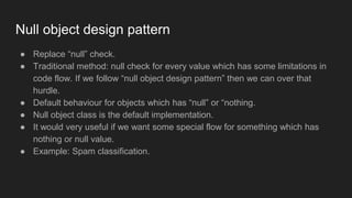 Null object design pattern | PPT