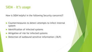 Security Information Event Management - nullhyd | PPTX