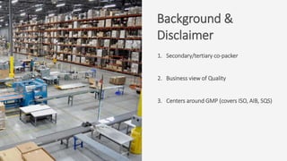 Nulogy Webinar: How to Run an Audit-Ready Co-Pack Operation | PPT