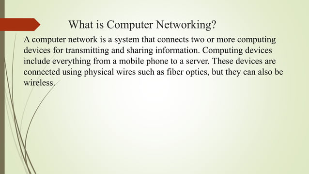 Computer networking and its different types | PPT