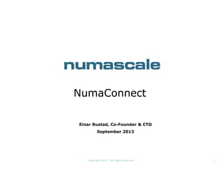Numascale Product IBM | PPT