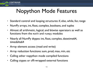Numba Overview | PPT
