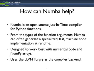 Numba Overview | PPT