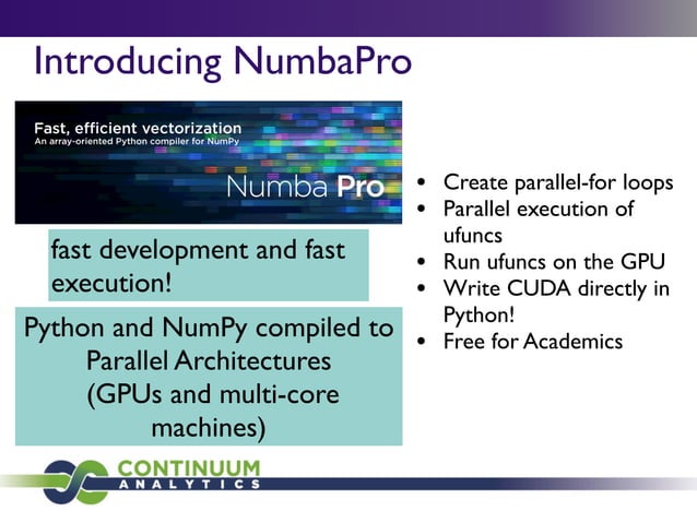 Numba Array Oriented Python Compiler For Numpy