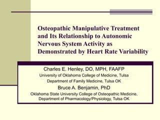 Number 3 Of 5 Osteopathic Manipulative Treatment And Its Relationship ...