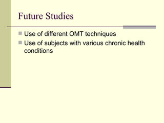 Number 3 Of 5 Osteopathic Manipulative Treatment And Its Relationship ...