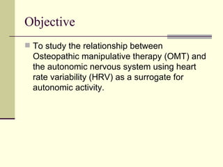 Number 3 Of 5 Osteopathic Manipulative Treatment And Its Relationship ...