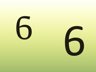 Play Group Math Introducing Number 6 | PPTX