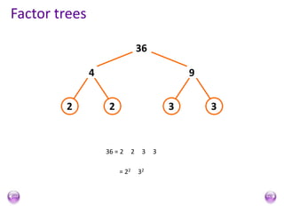 Number.factor tree | PPTX