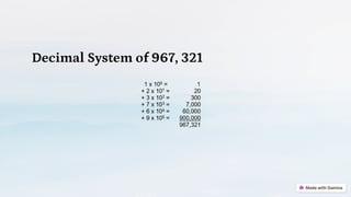 Number-Systems-and-Conversion(Decimal and Binary System) | PDF