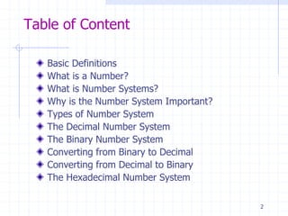 Number-Systems presentation of the mathematics | PPT