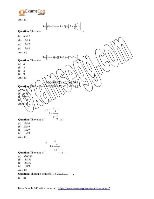 Basic Number Theory Questions for Practice by Examsegg