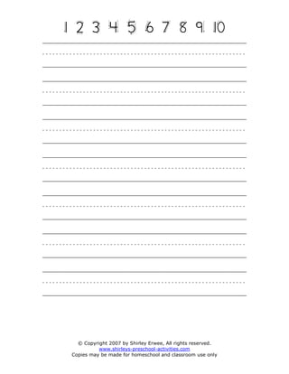 Number worksheets | PDF