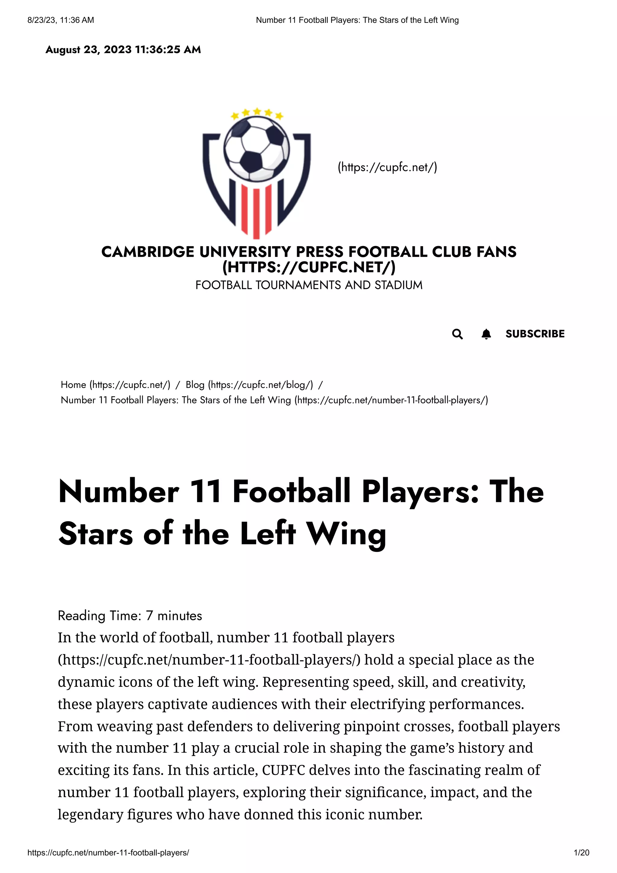 Number 11 Football Players_ The Stars of the Left Wing.pdf