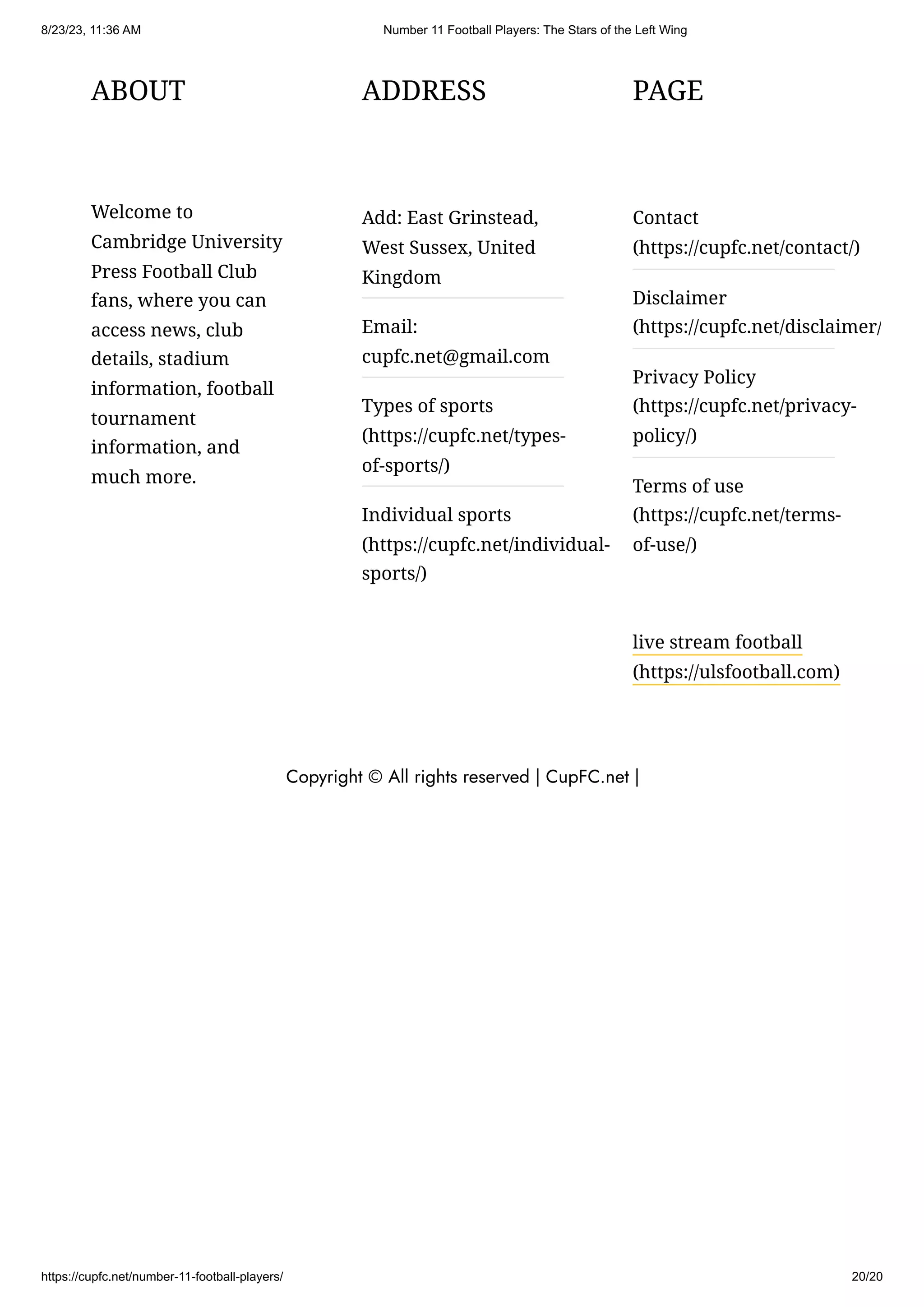 Number 11 Football Players_ The Stars of the Left Wing.pdf