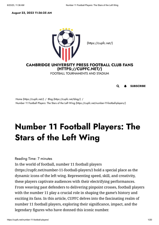 Number 11 Football Players_ The Stars of the Left Wing.pdf