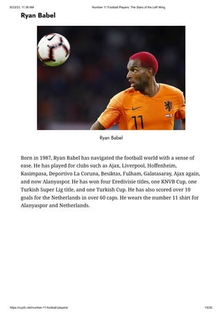 Number 11 Football Players_ The Stars of the Left Wing.pdf