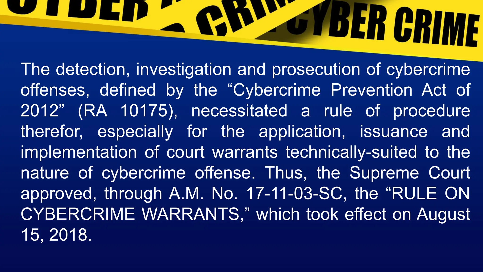 The Rule on Cyber crime Warrants presentation.pptx