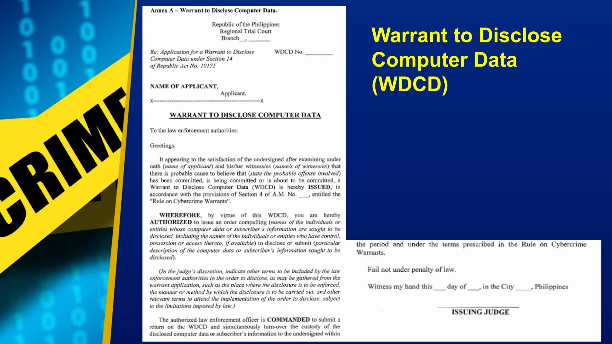 The Rule on Cyber crime Warrants presentation.pptx