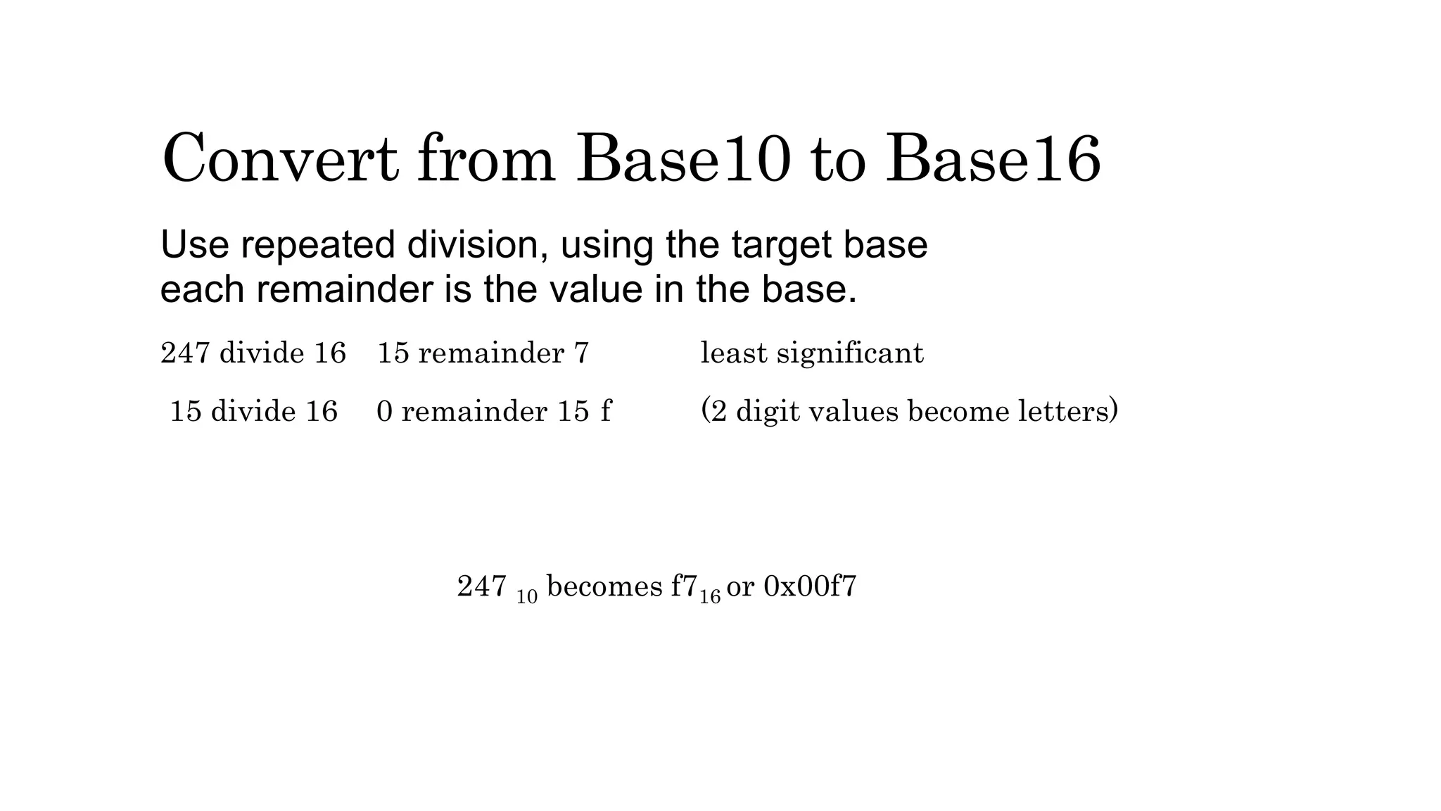 Number base conversion (it) | PPT Number base conversion (it) | PPT