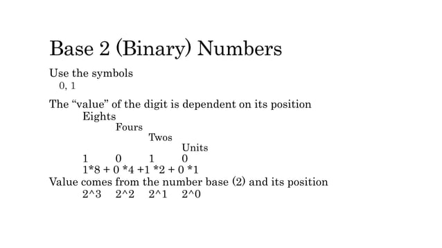Number base conversion (it) | PPT