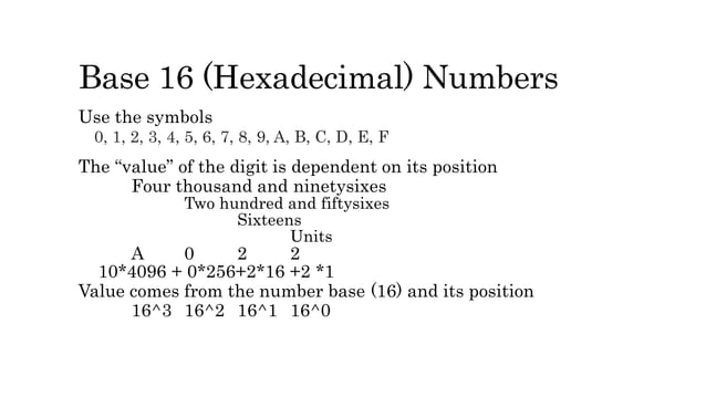 Number base conversion (it) | PPT