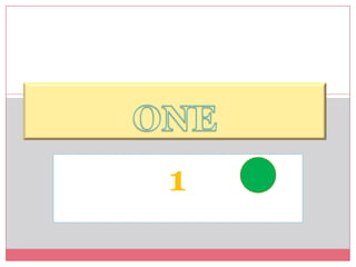 Number basics counting basics 1 to 5- kindergarten | PPTX