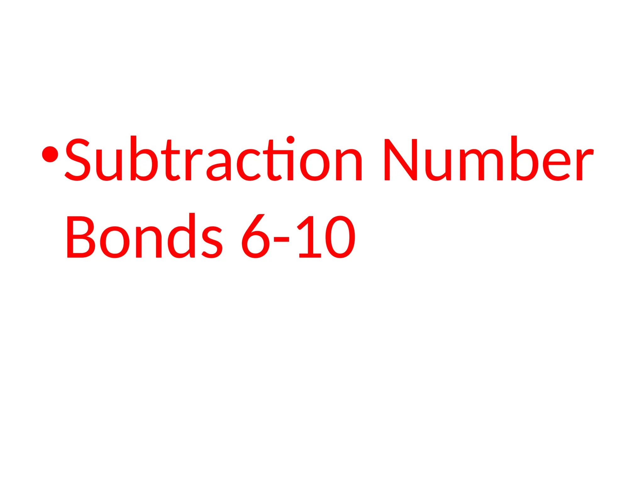Number Bonds subtraction, teaching children to subtract using number ...