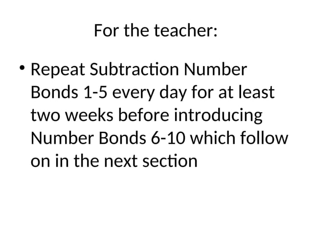 Number Bonds subtraction, teaching children to subtract using number ...