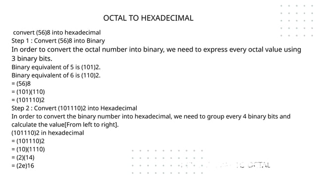 Number conversion between Radix Systems.pptx | Computing | Technology ...