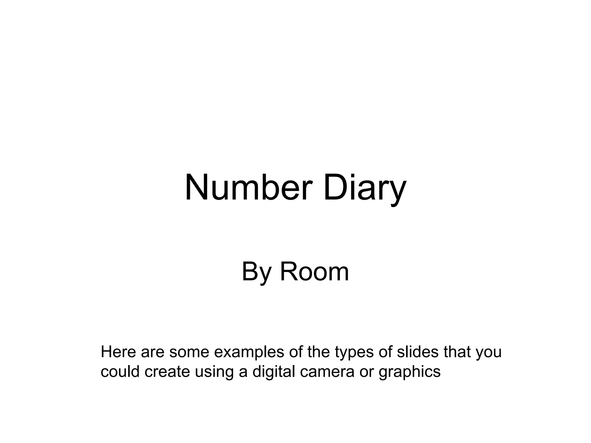 Number diary | PPT