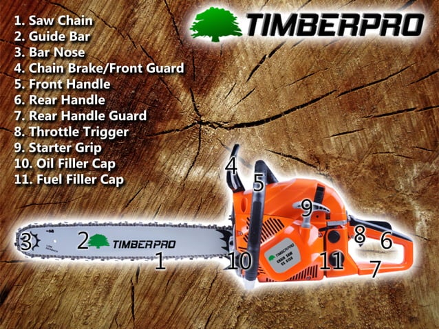 Parts of a Chainsaw | Infographic | PDF