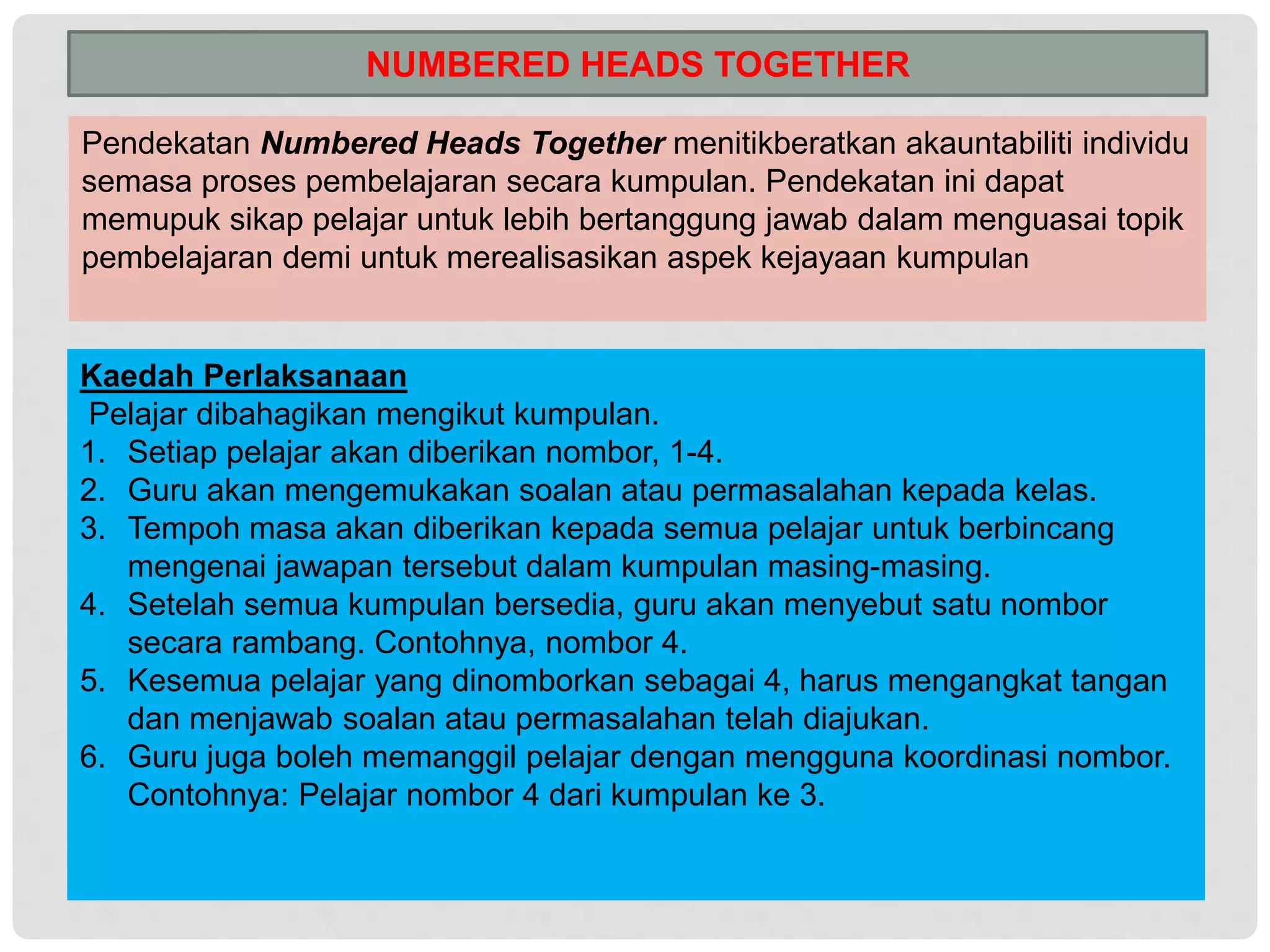 Numbered heads together | PPT