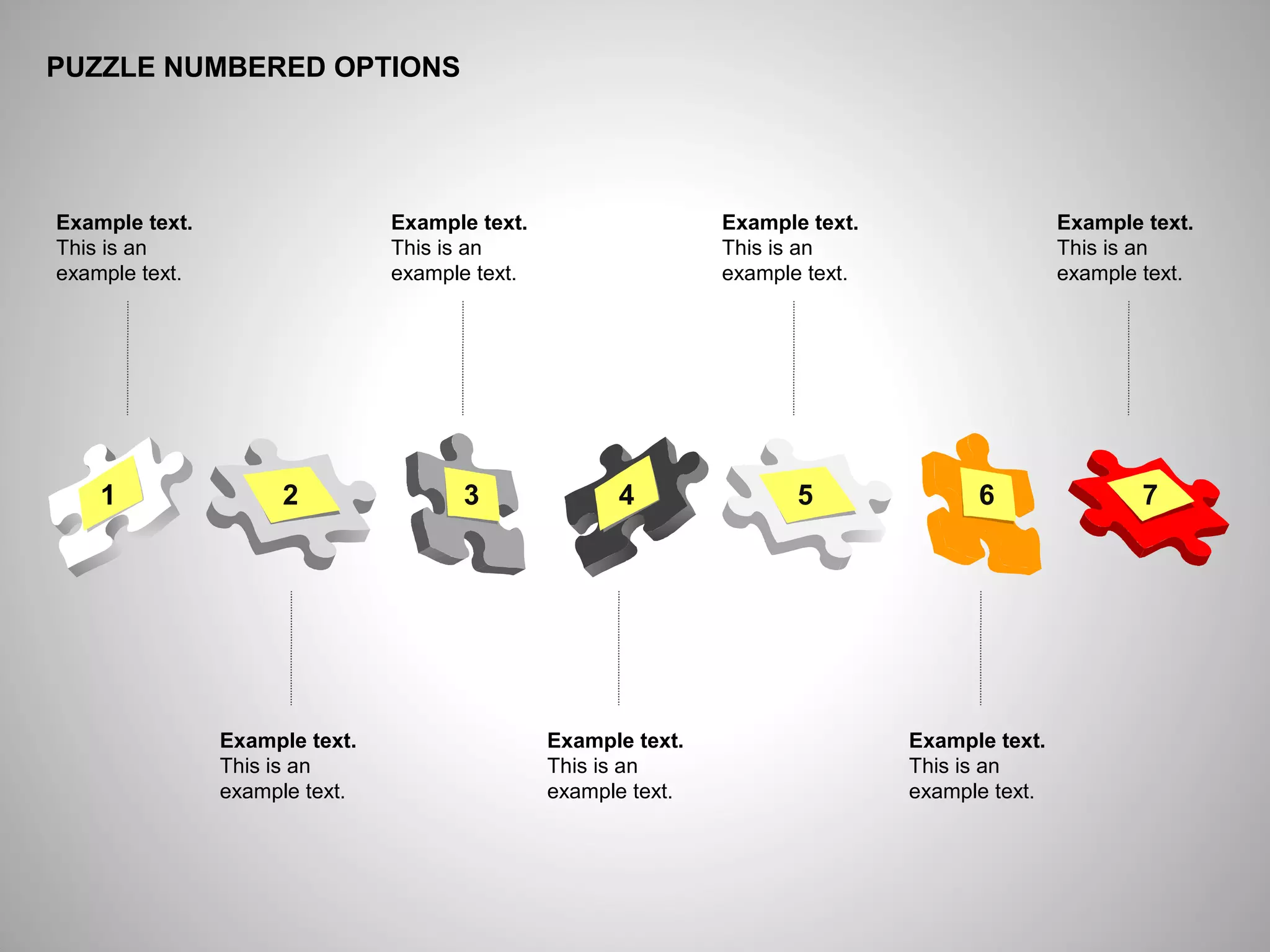 Numbered Puzzles Diagrams | PPT