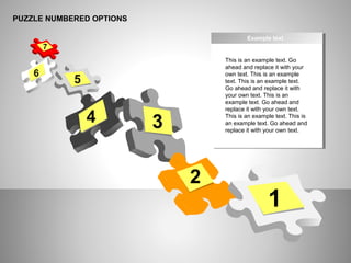 Numbered Puzzles Diagrams | PPT