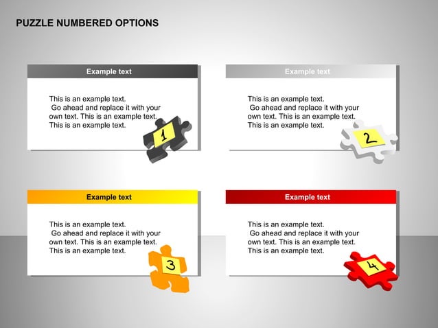 Numbered Puzzles Diagrams | PPT