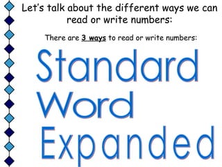 Forms of the numbers | PPT