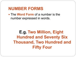 Grade 6 Mathematics: Number Forms | PPT