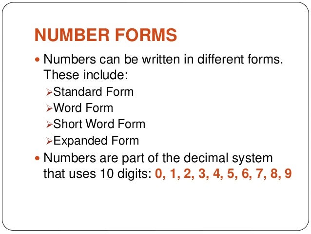 Grade 6 Mathematics: Number Forms
